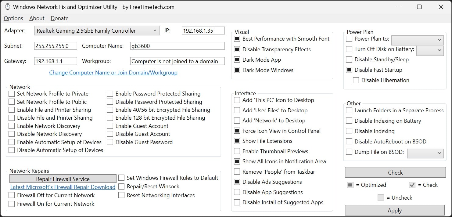 Windows 10/11 Network Fix and Optimizer Utility V1.4 (Updated Sept 5 ...