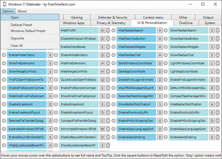 Windows 11 Debloater Tool | Debloat GUI (Updated Jan 21, 2023! V1.9 ...