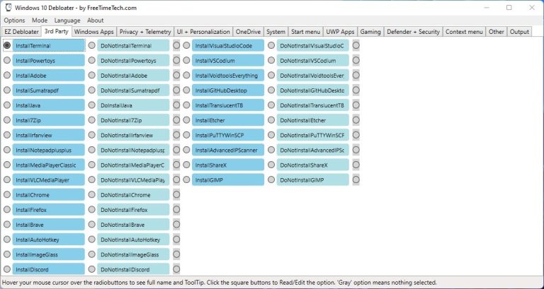 Windows 10 Debloater Tool | Debloat GUI (Updated May 29, 2023! V2.6.2 ...