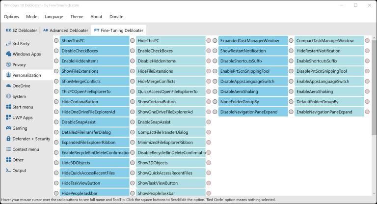 Windows 10 Debloater Tool | Debloat GUI (Updated Feb 22, 2024! V2.6.11 ...