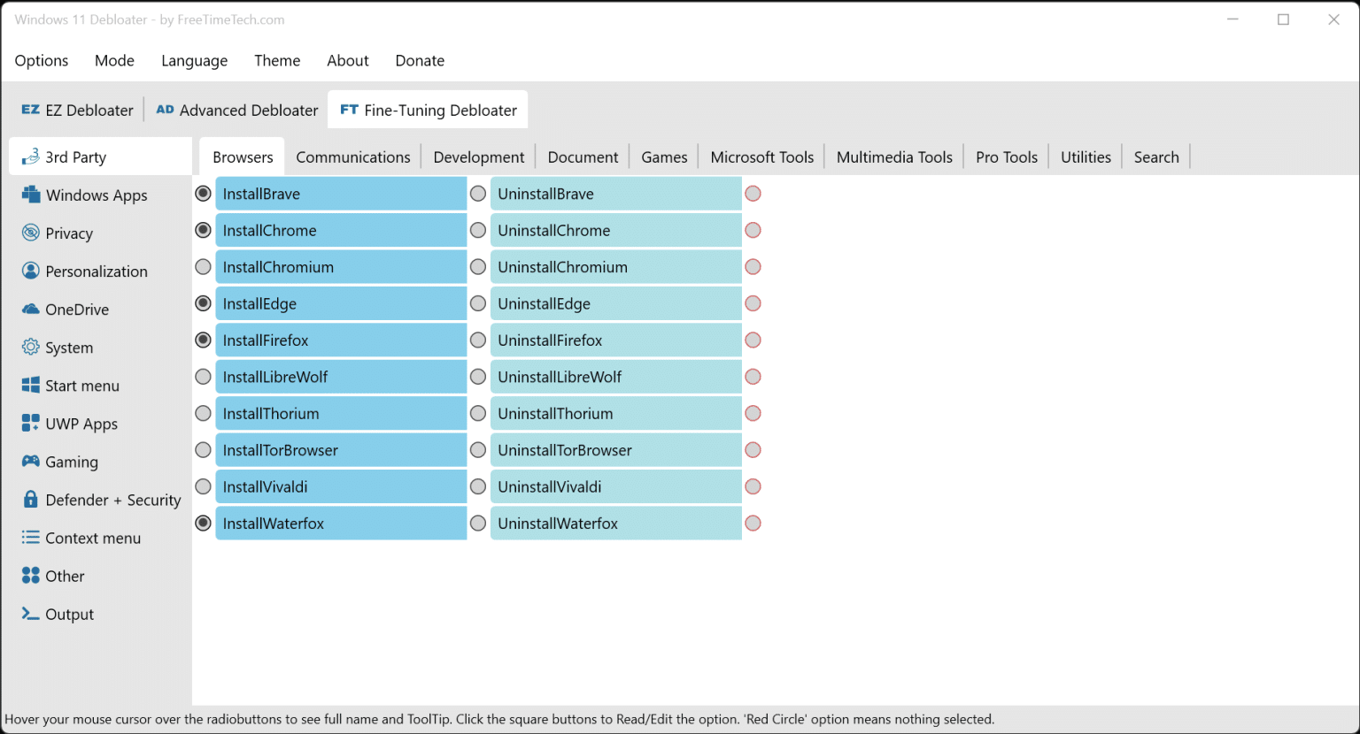 Windows 11 Debloater Tool | Debloat GUI (Updated Feb 22, 2024! V2.0.6 ...