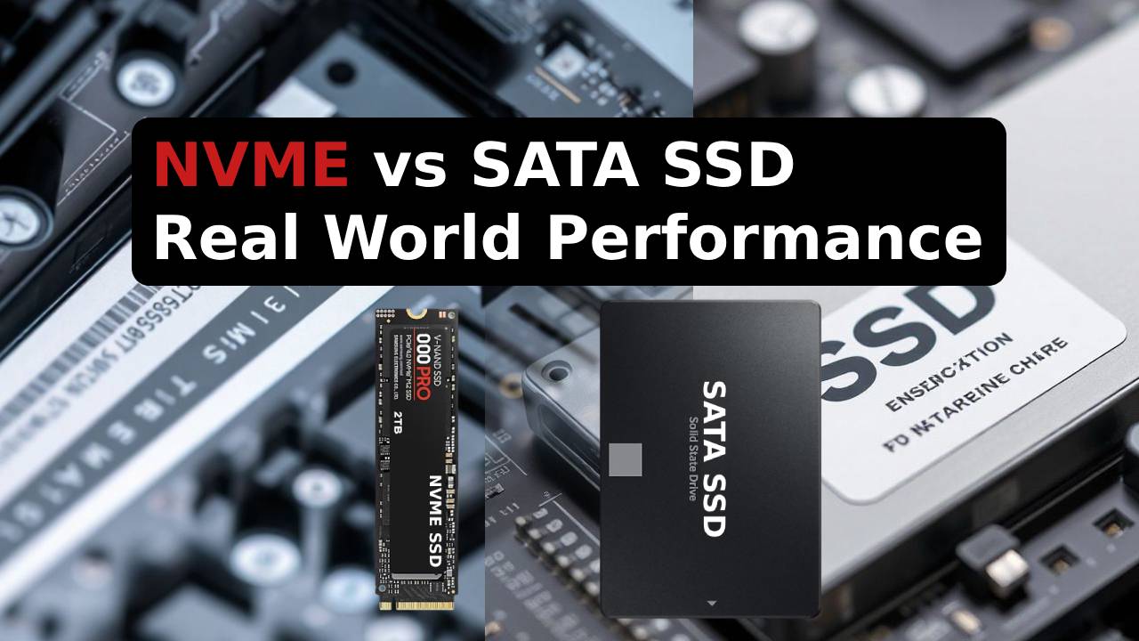 NVME vs SATA SSD Real World Performance - FreeTimeTech